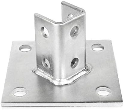 Amazon.com: Post Base 6 Pcs, 4 Holes Square Mount for 1-5/8” Single ...