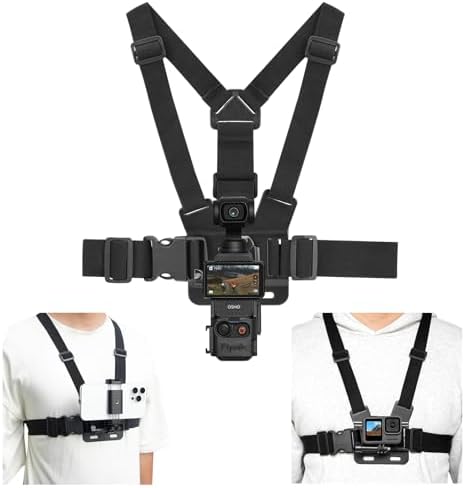 Amazon.com: BRDRC Pocket 3 Chest Mount,Hand Free Vlog Video Body Chest ...