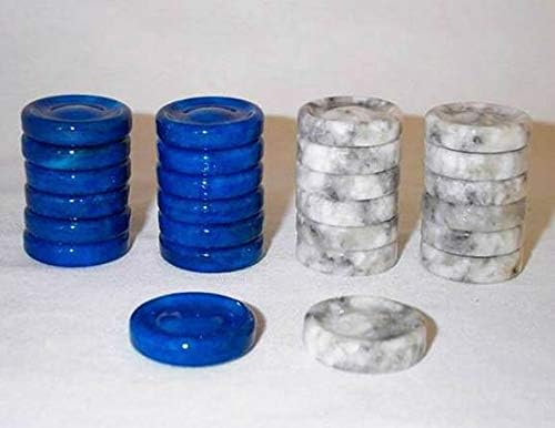 Amazon.com: Khan Imports Quality Stone Checkers, Replacement Checker ...