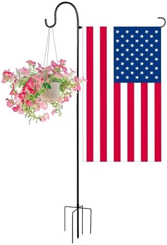 Amazon.com : ESTTOP Heavy-Duty Garden Flag Stand with Shepherd's Hook ...