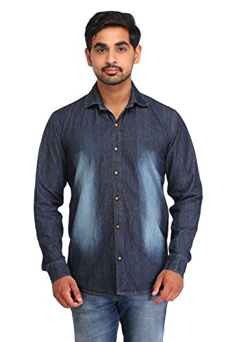 Snoby blue wash Denim shirt (SBY8090) : Amazon.in: Clothing & Accessories