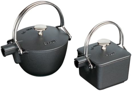 Staub 12CM/0.75PT SQUARE TEAPOT BLACK 91650120 : Amazon.co.uk: Home ...