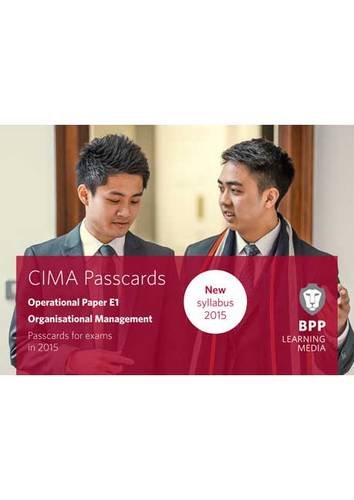 CIMA E1 Organisational Management: Passcards: BPP Learning Media ...