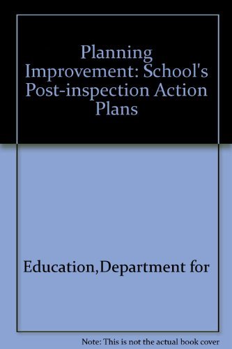Buy Planning improvement: schools' post-inspection action plans, a ...