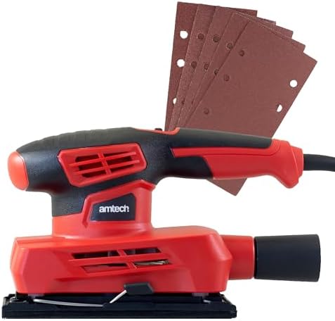 Amtech - Electric Sander for Wood with Dust Collector for Walls, Floors ...