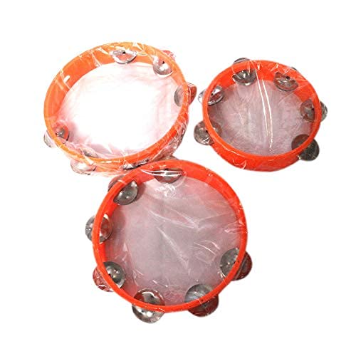 Hand Percussion khanjari Dafli Indian Musical Instrument set : Amazon ...