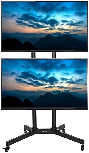 Amazon.com: VIVO Mobile TV Cart for 32 to 65 inch Dual Screens up to 70 ...