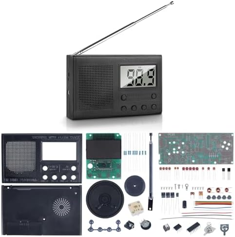 Amazon.com: FM Radio Kit, ICSTATION Soldering Projects Radio with LED ...