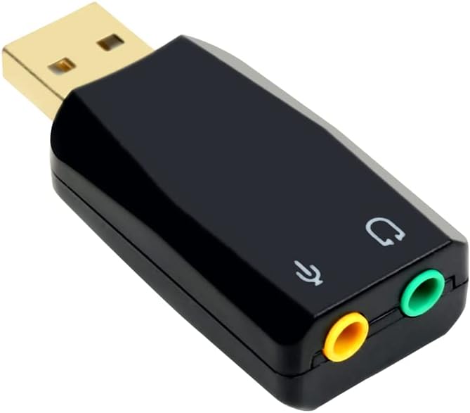 Amazon.com: USB 3.5mm Stereo Jack Audio Adapter, USB to AUX Cable ...