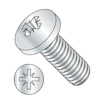 6-32 x 1/4" Machine Screws/Pozi/Pan Head/Steel/Zinc (Carton: 10,000 pcs ...