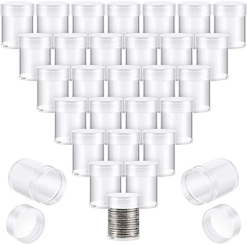 Amazon.com : 45 Pieces Coin Storage Tube Quarter Tubes Clear Coin Penny ...