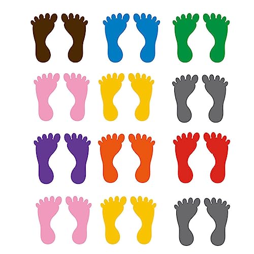 Carpet Trim 12 Pairs of Footprint Stickers Footprint Vinyl Decals Wall ...