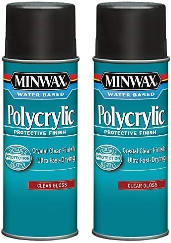 Minwax 35555000 Polycrylic Protective Finish Spray for Wood, Clear ...