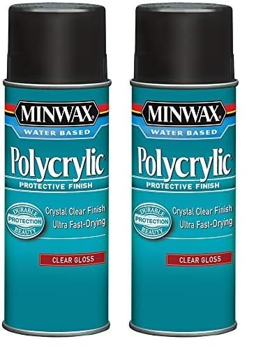 Minwax 35555000 Polycrylic Protective Finish Spray for Wood, Clear ...