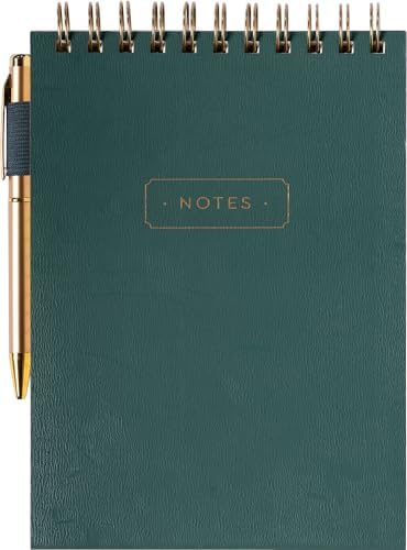 Amazon.com : Eccolo Lined Top Spiral Notebook, Flexi-Cover Steno Pad ...