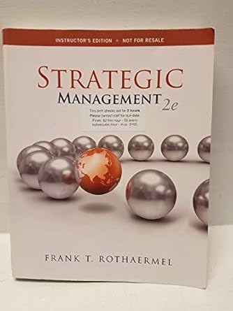 Strategic Management: Frank T. Rothaermel: 9780077645175: Amazon.com: Books