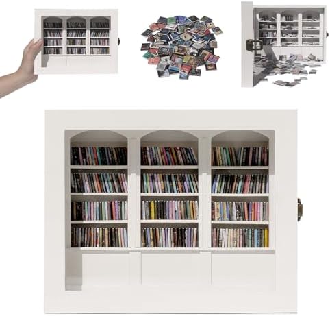 Amazon.com: Anxiety Bookshelf Tiny Miniature Library Display Cabinet ...