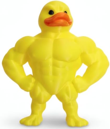 Amazon.com: 3D Printed Muscle Duck Figurine, Funny Desk Decor ...