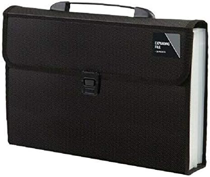 Vanulee 25 Pockets File Organiser Box File Folder,Document Organiser ...