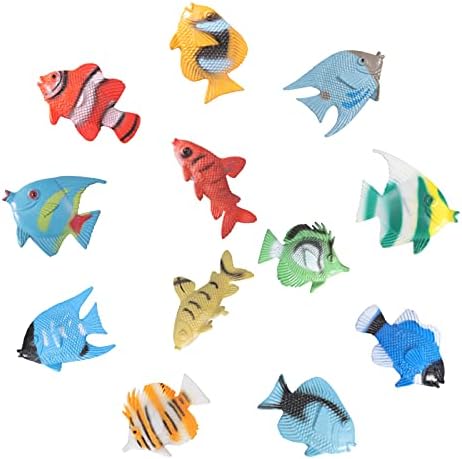 Amazon.com: US Toy Assorted Color and Design Tropical Fish Figure Play ...