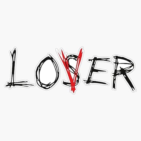 Amazon.com - Loser Lover Bumper Sticker Vinyl Decal 5 inches