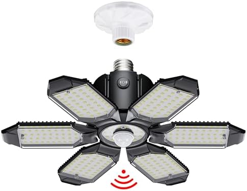 AGranTOP Motion Sensor Garage Light, 25000LM Motion Sensor Shop Light ...