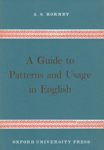 A Guide to Patterns and Usage in English: A. S. Hornby: Amazon.com: Books