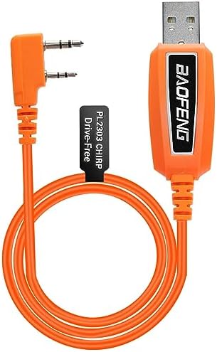 Amazon.com: BAOFENG Original Orange Programming Cable, Compatible with ...