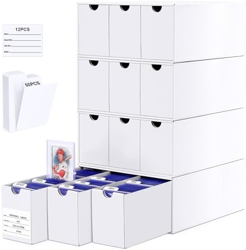 Amazon.com: Leyzan Card Storage Box for Toploader, 12 • 600 Count ...