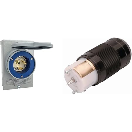 Amazon.com: Reliance Controls PB50 50-Amp (CS6375) NEMA 3R Power Inlet ...
