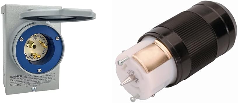 Amazon.com: Reliance Controls PB50 50-Amp Power Inlet Box and Reliance ...
