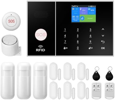 Amazon.com : PGST WiFi+GSM/4G Home Smart Alarm, Wireless Home Security ...