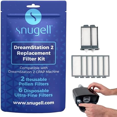 Amazon.com: Snugell Dreamstation 2 CPAP Filter Kit – Universal ...