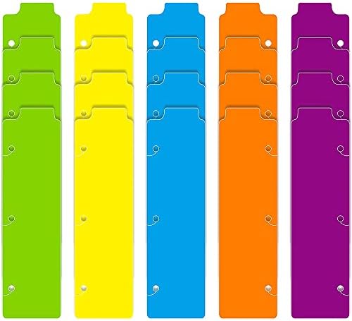 Amazon.com : pizarra 20 Pieces Snap-in Plastic Bookmark Mini Dividers ...