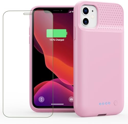 Amazon.com: Feob Battery Case for iPhone 11/XR,[2025 Upgraded] 7500mAh ...