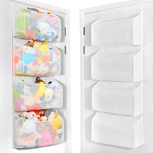 Amazon.com: Toread Over The Door Stuffed Animal Storage ，New Suspension ...