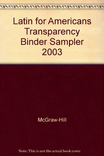 Latin for Americans Transparency Binder Sampler 2003: McGraw-Hill ...