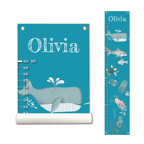 Personalized Canvas Growth Chart for Kids, Height Chart for - Want It All
