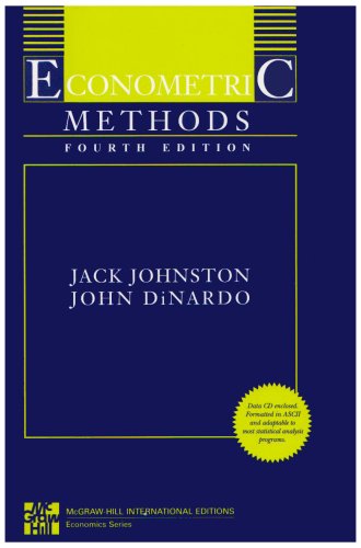 Econometric Methods: Johnston: 9780071259644: Amazon.com: Books