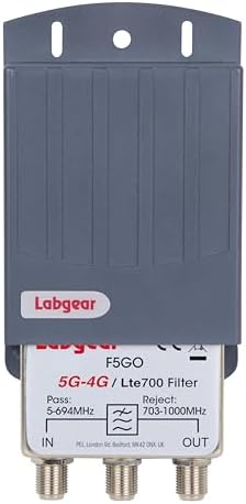 TV Signal Filter Labgear LTE 700, 5G & 4G Masthead Outdoor Interference ...