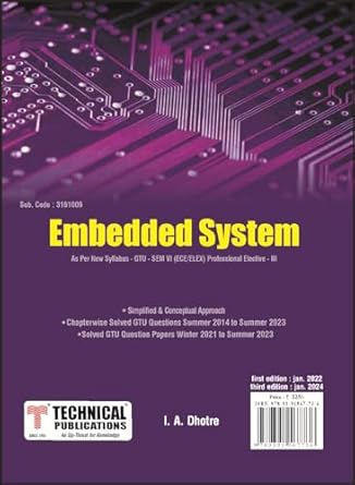 Amazon.in: Buy Embedded Systems GTU 18 Course(VI - ECE/Prof. Elective ...