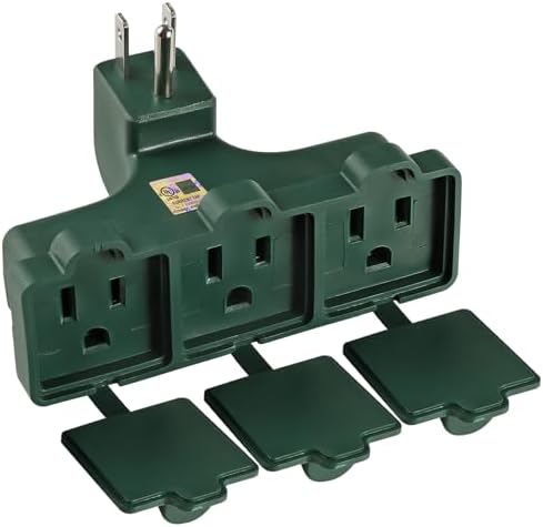 Amazon.com: FiiMan 3 Outlet Outdoor Wall Adapter, UL Listed 3-Prong ...