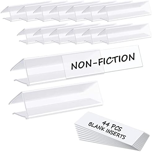 ChanQnTon Shelf Label Holder, 44PCS 3X7/8'' Shelf Labels,Tag Ticket ...