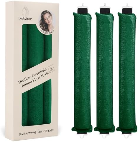 Amazon.com : Heatless Hair Curler Rods for Overnight Satin Flexi Curls ...