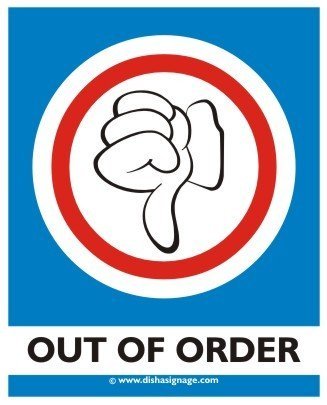 Out of Order Sign Board (English) : Amazon.in: Industrial & Scientific
