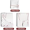 Amazon.com: Twin Christmas Candy Canes Sheet Set - Holiday Xmas Pattern ...