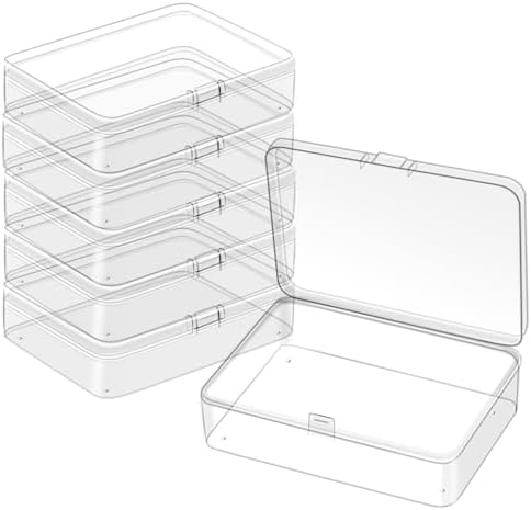 Amazon.com: DODHEG 6 Pcs Small Plastic Boxes, Plastic Storage ...
