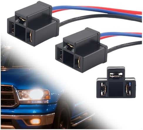 Amazon.com: 2PCS H4 Female Headlight Connector,18AWG Car Headlight ...