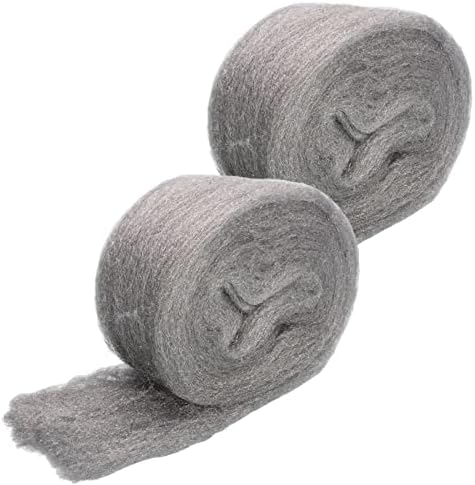 #000 Steel Wool Roll 2 Pack Steel Wool Fill Fabric Roll 10 Ft Coarse ...