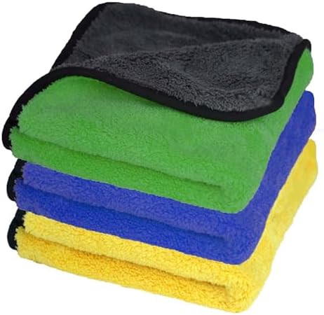 AUTOGUYS (Pack of 3 Multipurpose Microfiber 900 GSM 40cm x 40cm ...